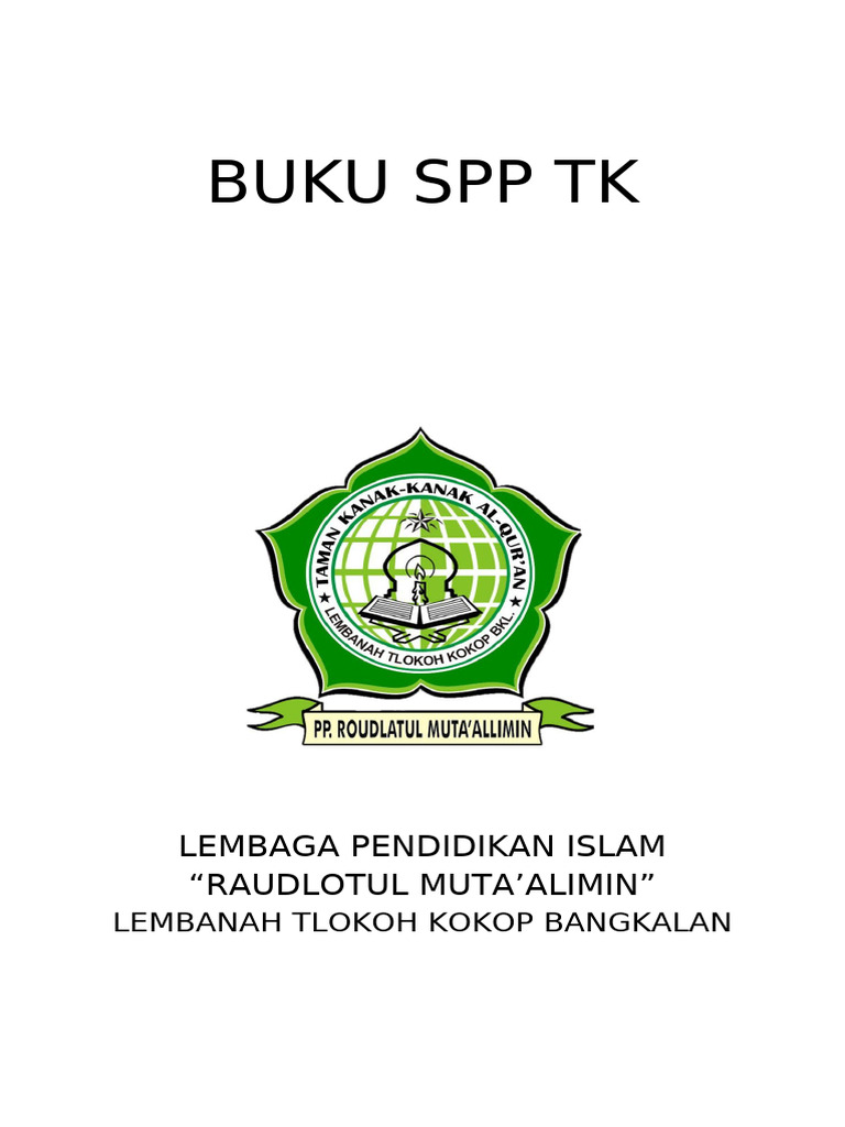 Buku SPP TK | PDF