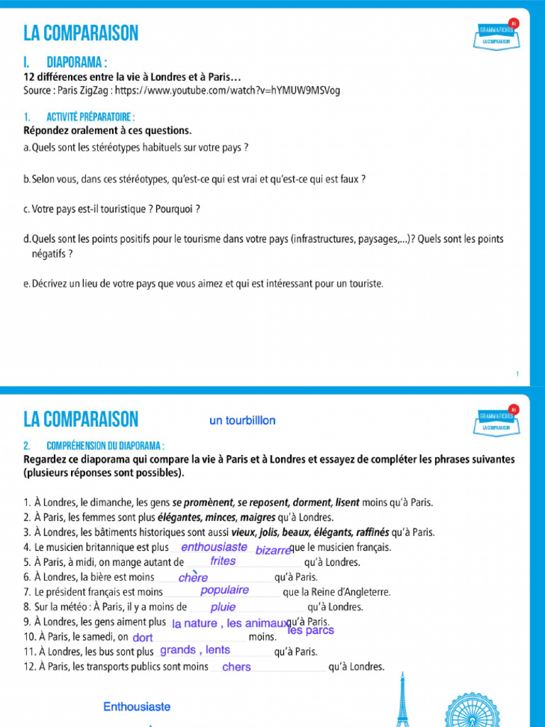 fiche-comparaison-A1-enligne | PDF