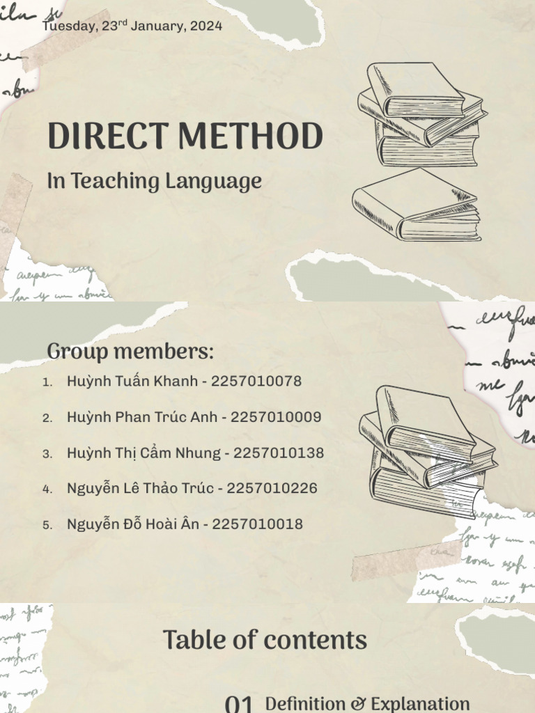 Direct Method.pptx | PDF | Second Language | Linguistics