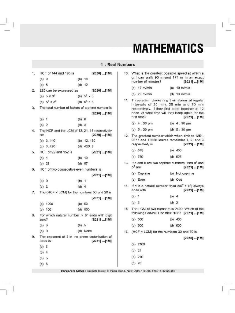 maths pyqs | PDF