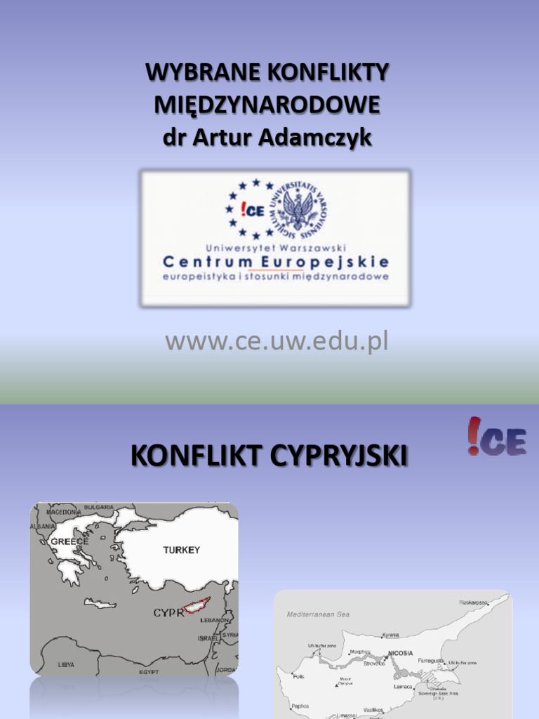 Wybrane Konflikty | PDF