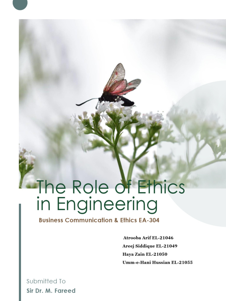 Role of Ethics in Engineering | PDF | Engineering | Integrity