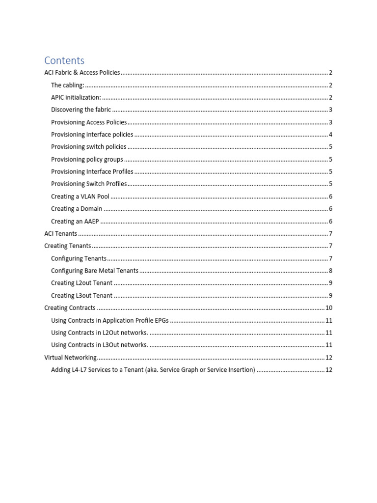 CISCO ACI Workbook and Topo1 | PDF | Port (Computer Networking) | Ip ...