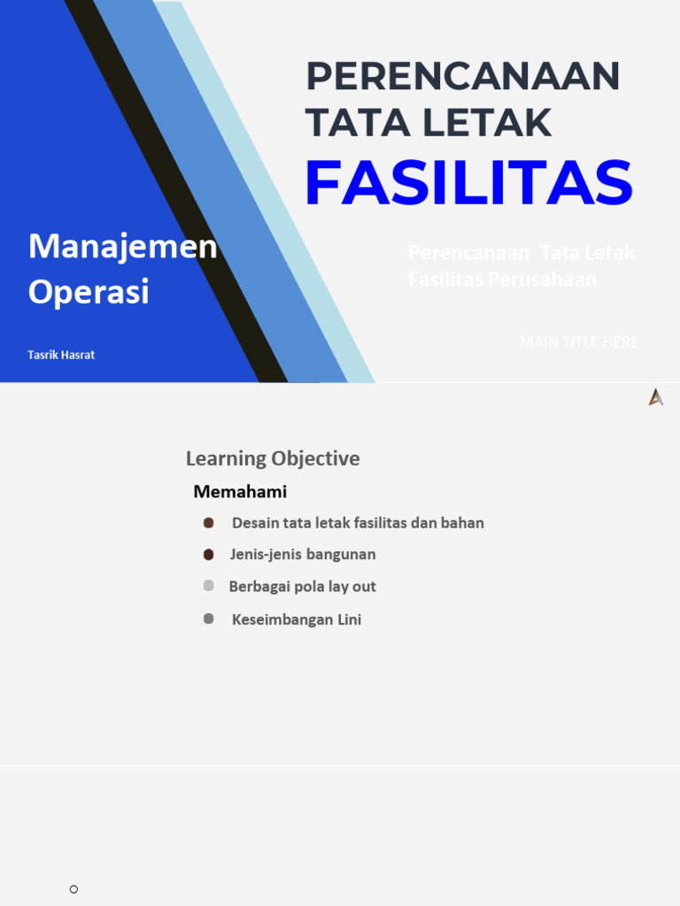 Perencanaan Tata Letak Proses | PDF