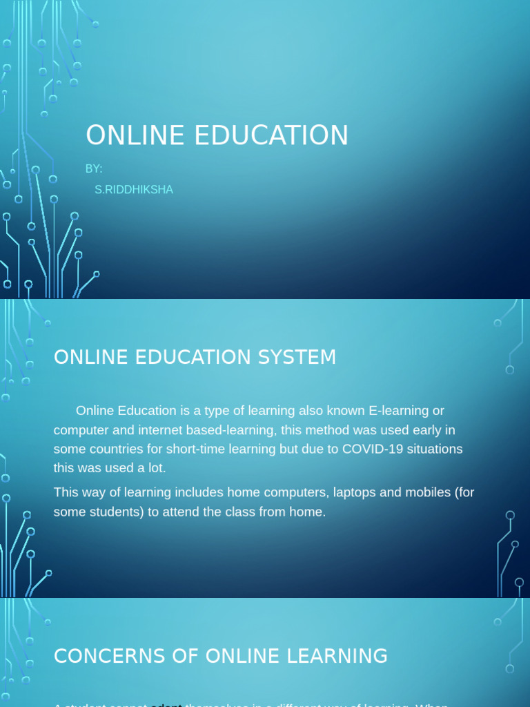 Challenges and Solutions in Online Education | PDF