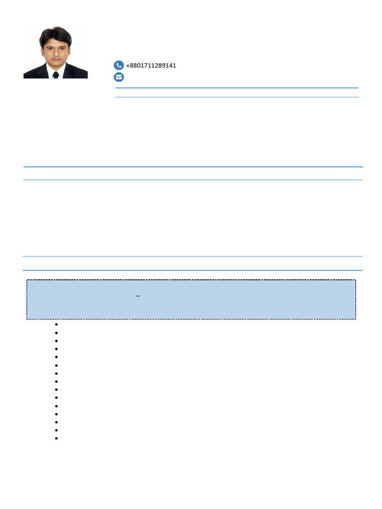 Resume of Md. Ehsanul Kabir - MKT2 | PDF | Marketing | Sales