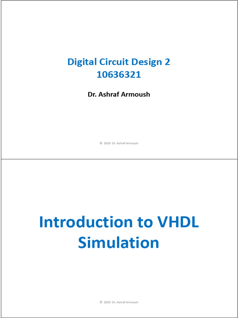 05A_VHDL_Simulation (1) | PDF | Vhdl | Electronic Design Automation 05A_VHDL_Simulation (1) | PDF | Vhdl | Electronic Design Automation