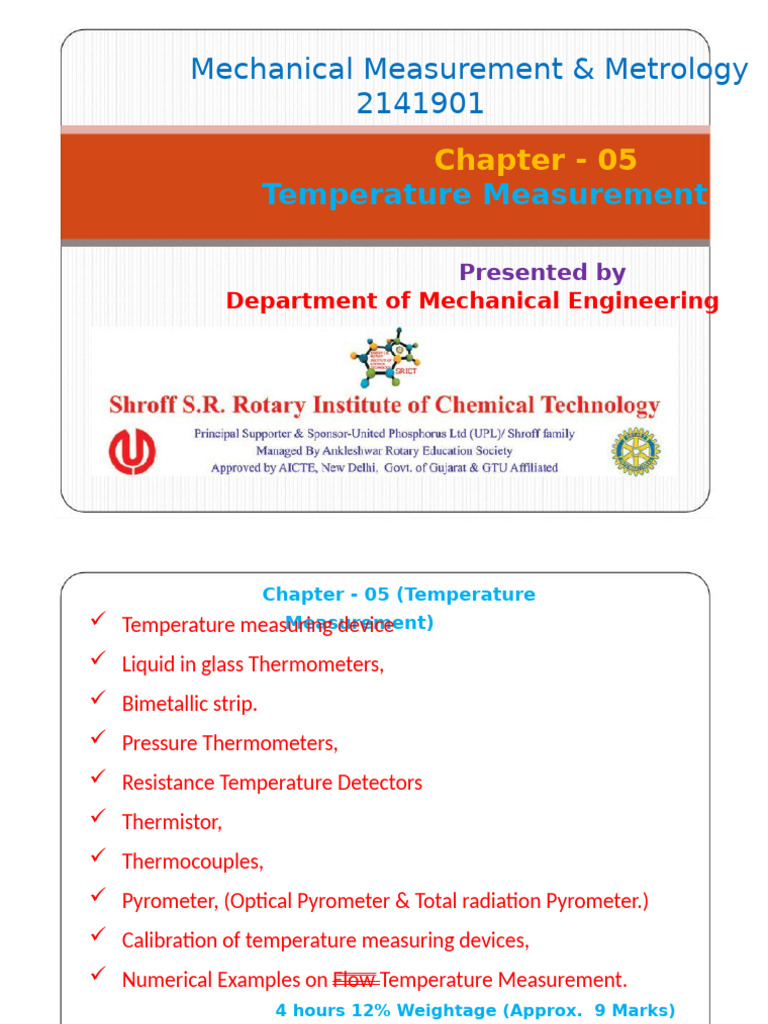 Temperature Measurement Techniques | PDF | Thermocouple | Thermodynamics