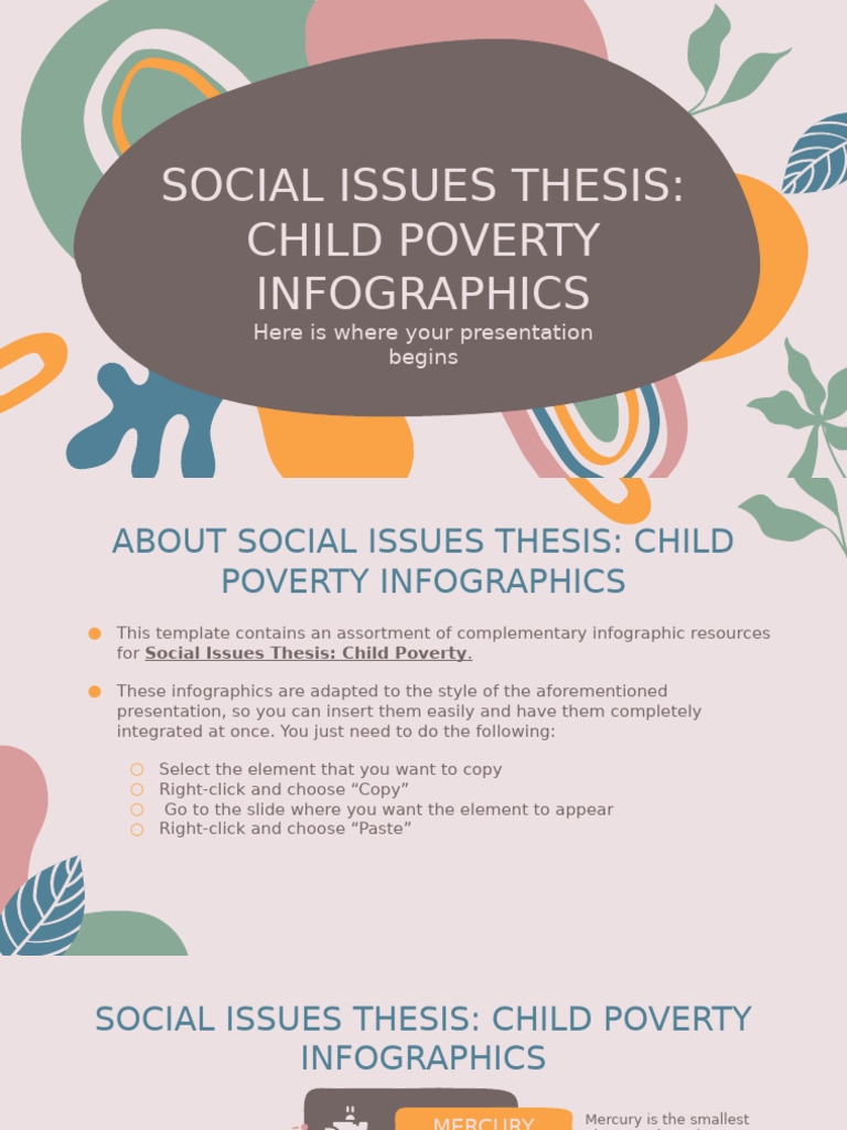 Social Issues Thesis_ Child Poverty Infographics by Slidesgo | PDF ...