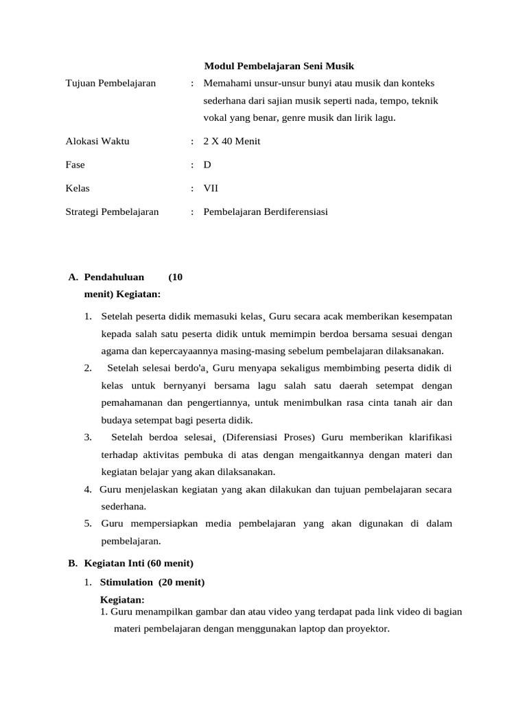 Modul Pembelajaran Openclass 2425 | PDF
