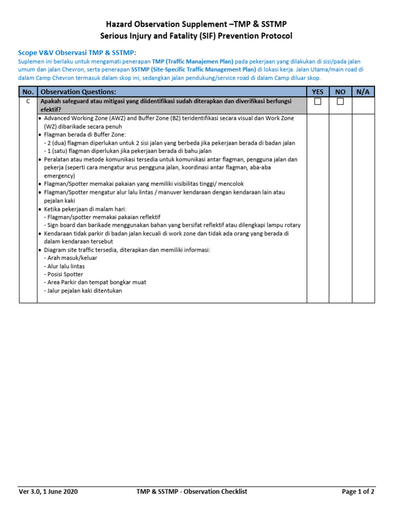2020-SIFP - Protocol - HO Supplement - TMP-SSTMP | PDF