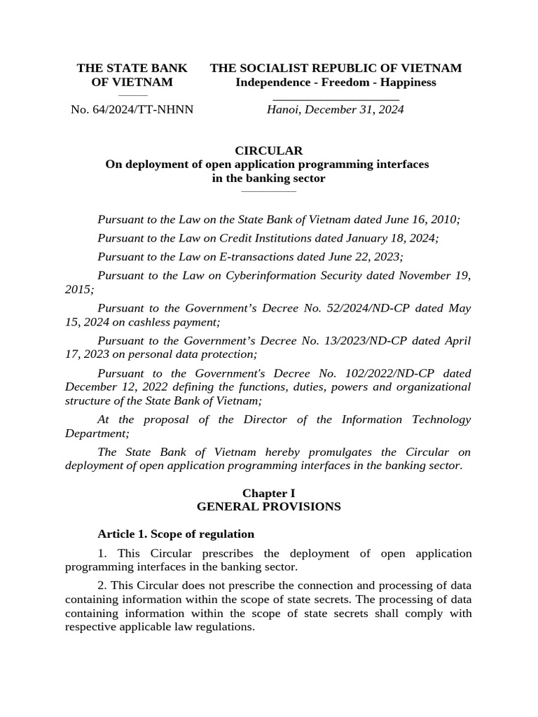 Open API Deployment in Banking Sector | PDF | Banks | Information Security