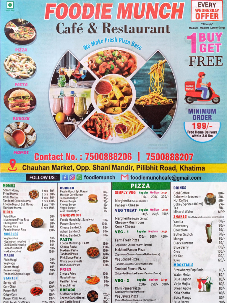 Foodie Munch Menu | PDF