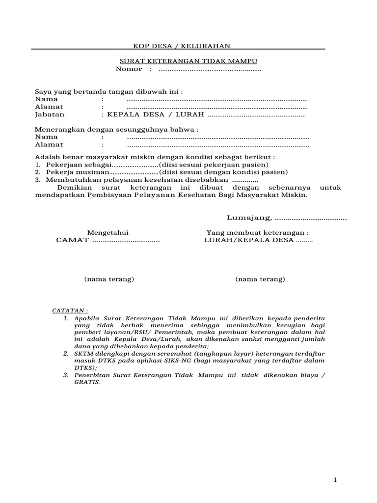 Format SKTM 2024 | PDF