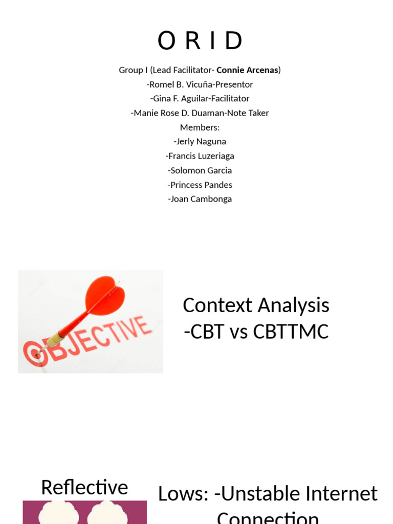 Group 1 ORID 3rd Activity Output | PDF