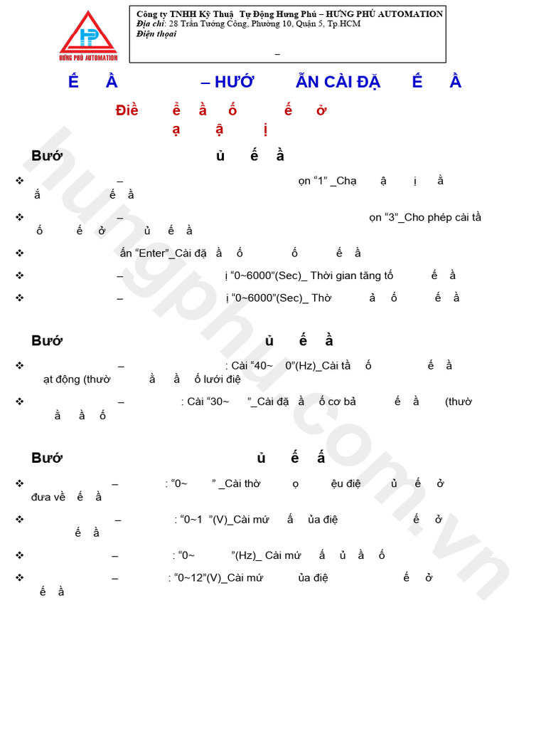 Huong Dan Cai Dat Bien Tan LS IP5A | PDF