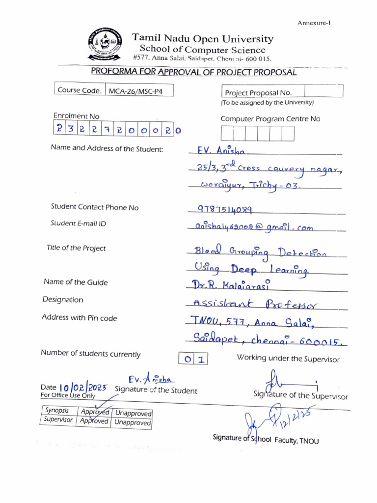 Project Proposal Approval Form | PDF
