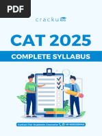 CAT 2025 Time Table IQuanta - July To Nov | PDF | Quadratic Equation | Equations