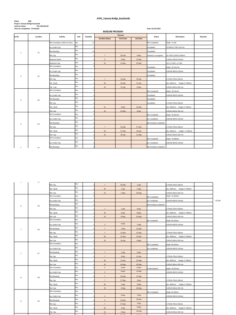 Revised Baseline Program | PDF | Structural Engineering | Civil Engineering