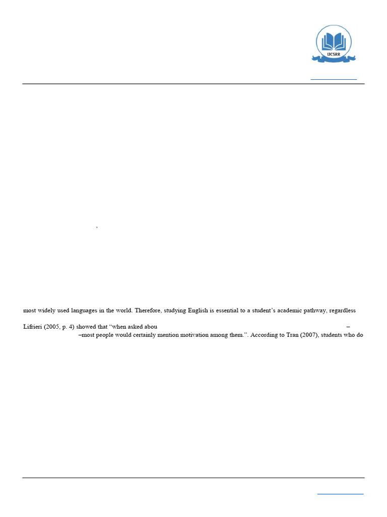 Nguyen, N. H. T., Nguyen, L. T., & Van Ho, H. (2024) . | PDF | Motivational | Motivation