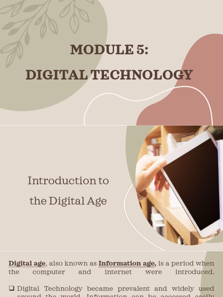 Module 5 Digital Technology | PDF