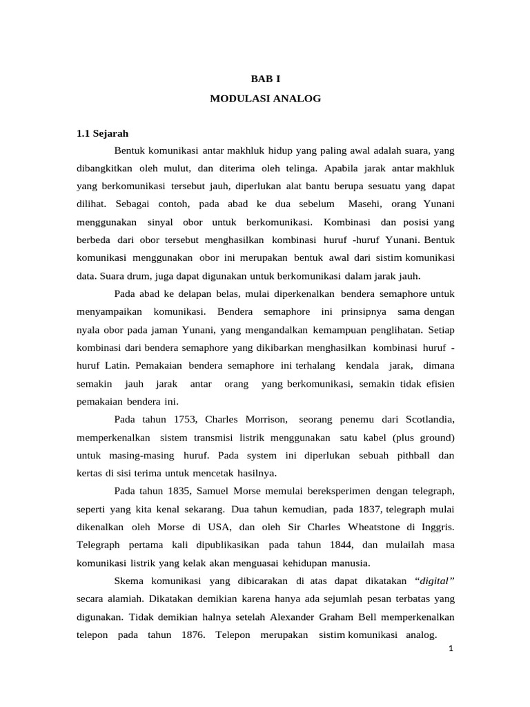 Modulasi Analog | PDF