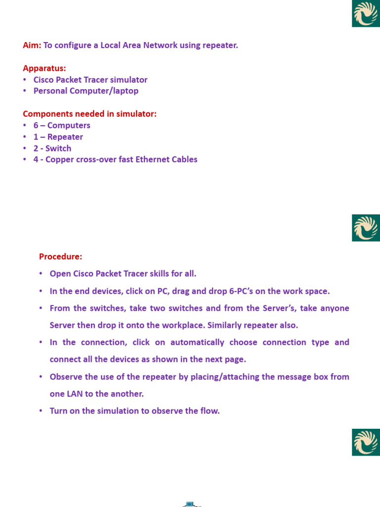 Expt 6 - Local Area Network Configuration | PDF