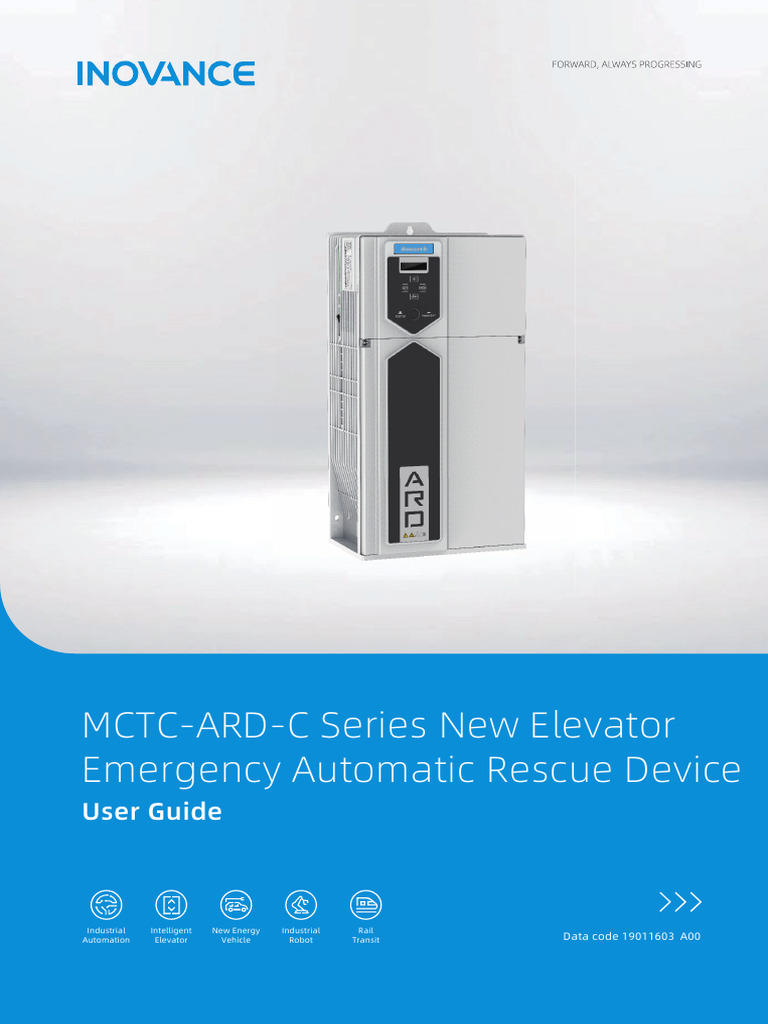 MCTC-ARD-C系列新平台电梯应急救援装置用户手册-英文 | PDF | Elevator | Power Supply
