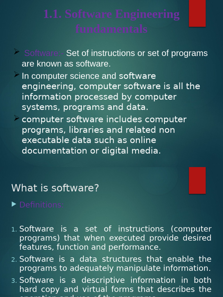 Se Unit One 1 1 Pdf Software Development Process Software