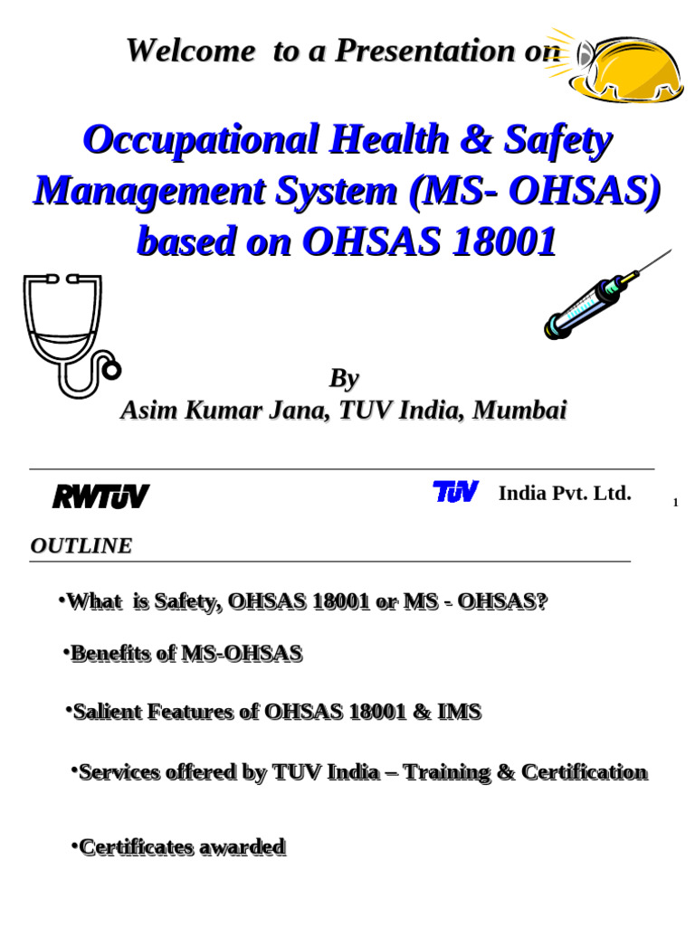 OHSAS Marketing | PDF | Occupational Safety And Health