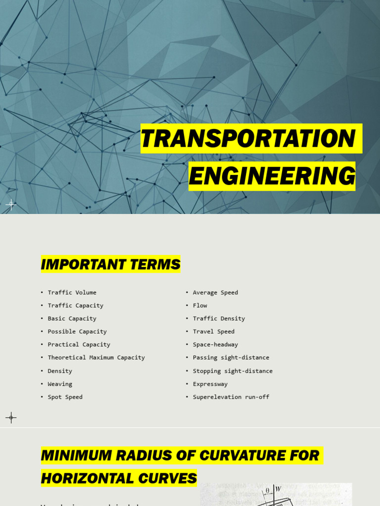 TRANSPORTATION-ENGINEERING (1) | PDF | Speed | Traffic