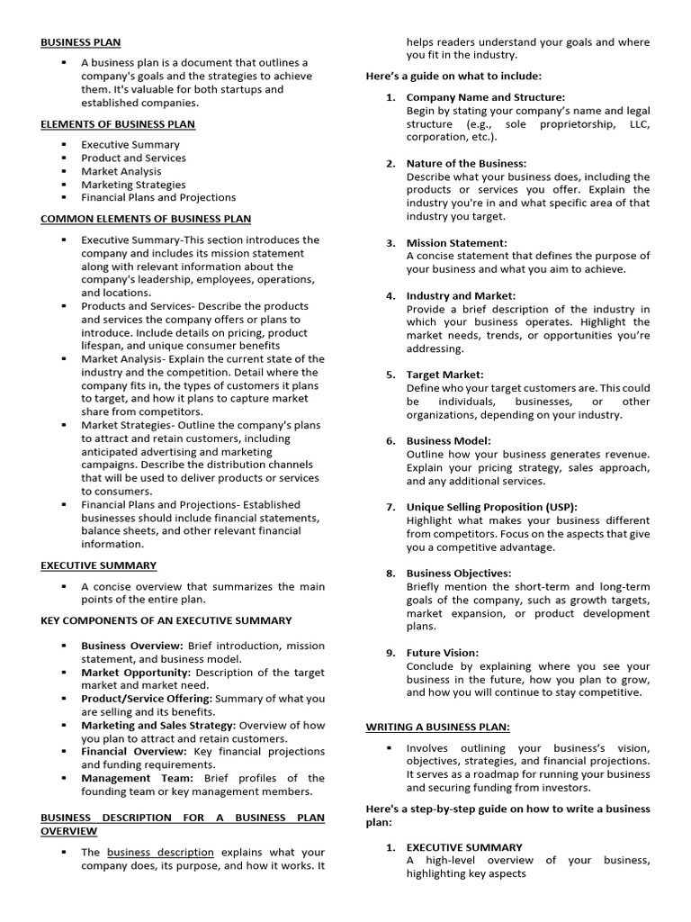 Business Plan Overview Manuscript | PDF | Marketing | Marketing Strategy