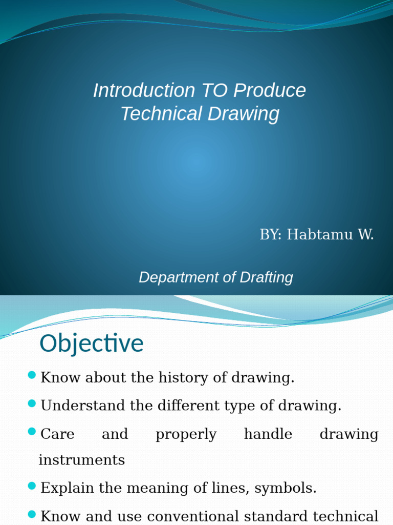 Introduction of Techincal Drawing | PDF | Technical Drawing | Drawing