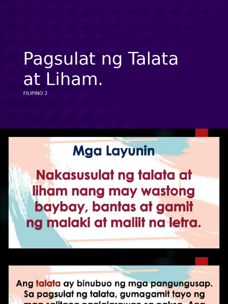 Pagsulat NG Talata at Liham | PDF