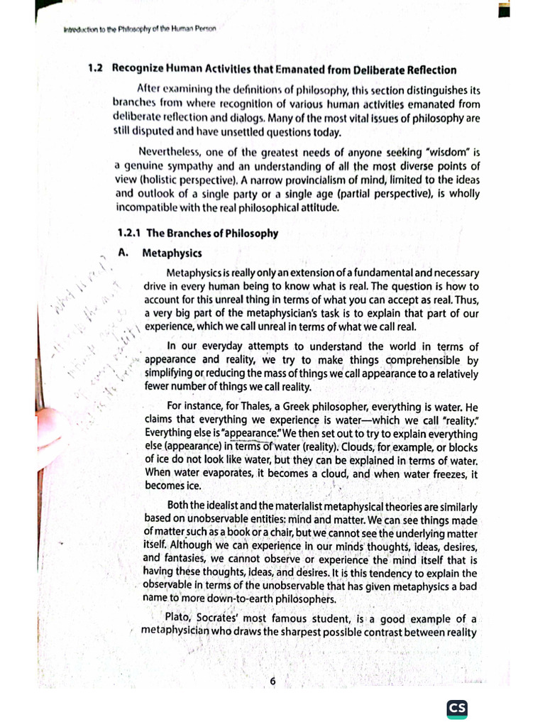 Metaphysics, Ethics, Epistemology, Logic, and Aesthetics | PDF