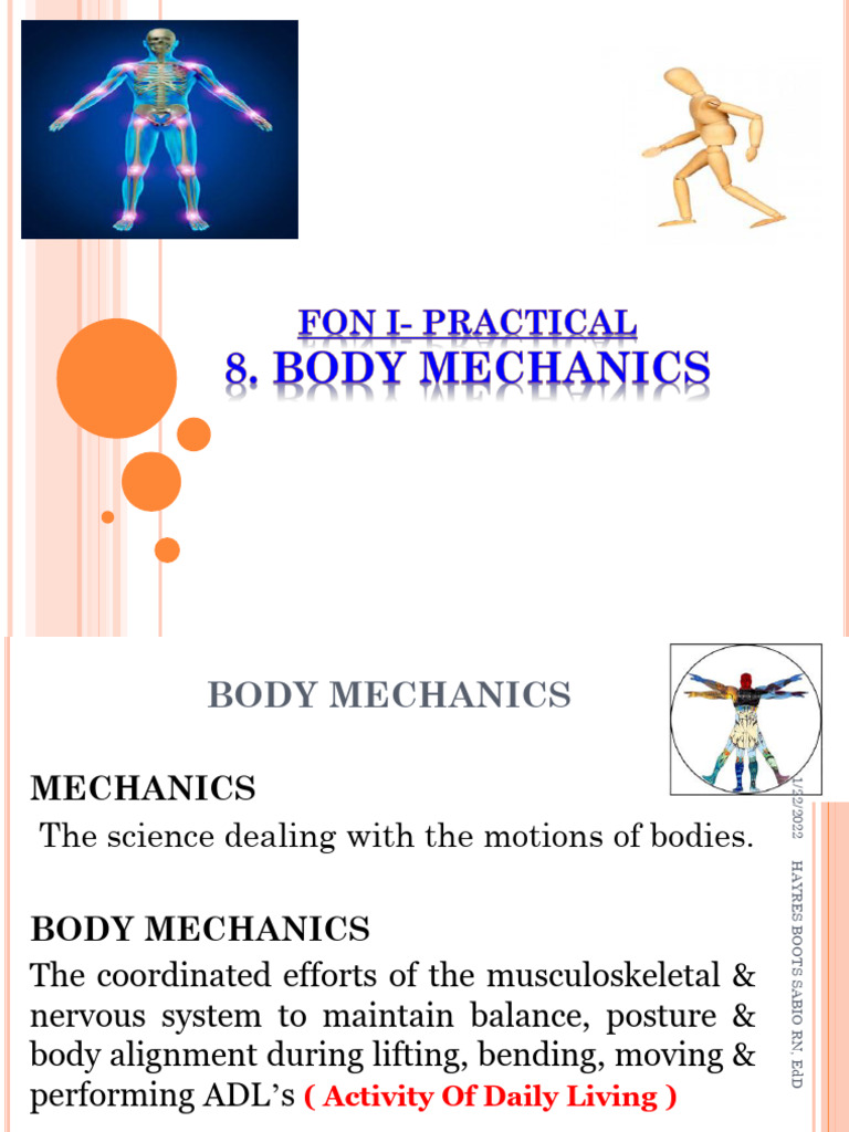 Effective Body Mechanics Guidelines | PDF | Anatomical Terms Of Motion ...
