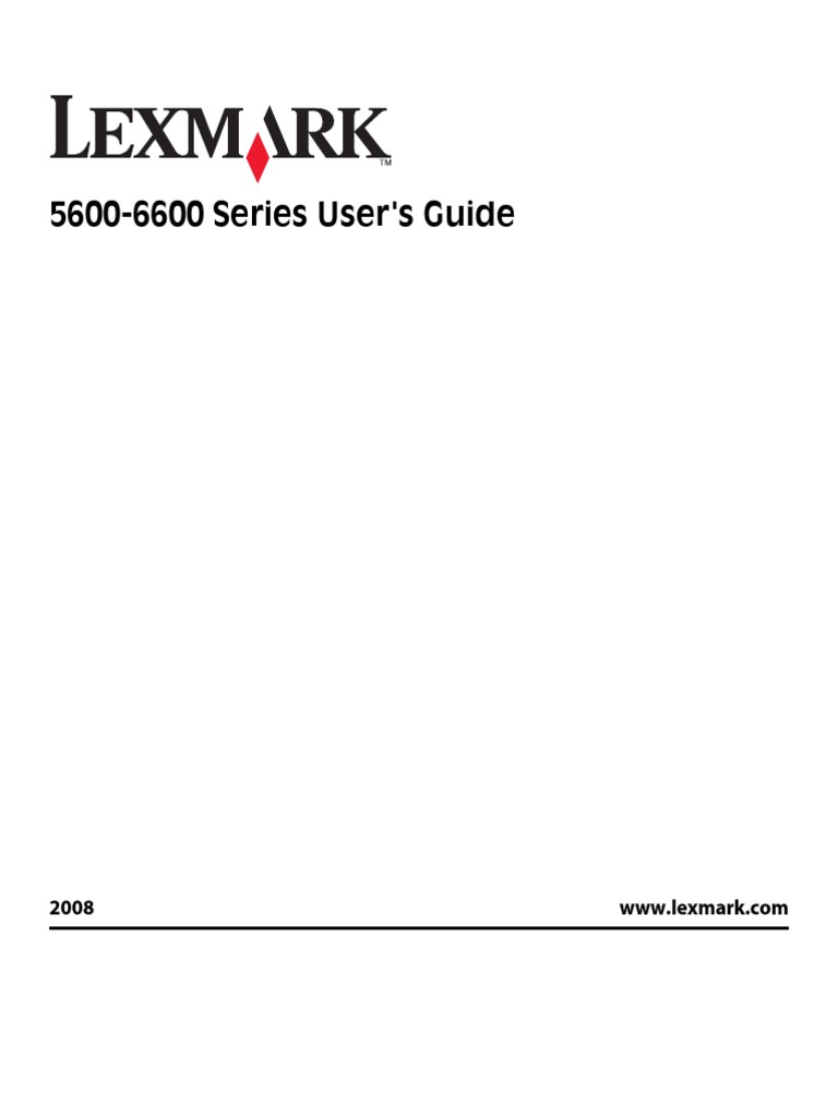 Lexmark 5600-6600 User Guide v7677571 - en | PDF | Printer (Computing ...