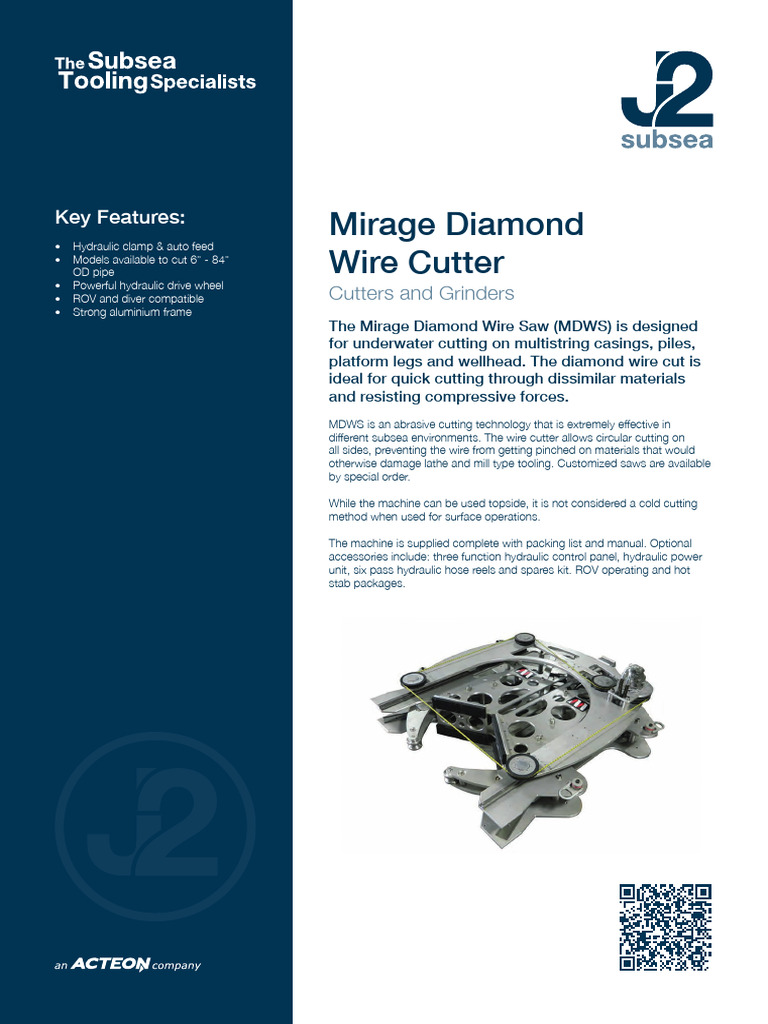 Mirage Diamond Wire Cutter Overview | PDF | Grinding (Abrasive Cutting ...
