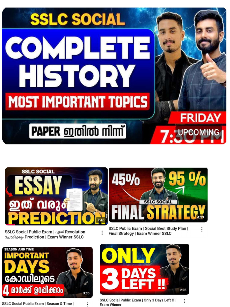 SSLC Social Science - Most Important Topics Notes | PDF