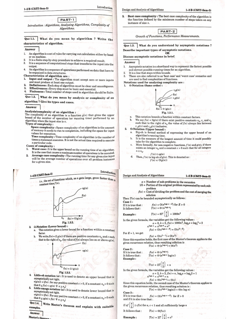 QUANTUM-2024-25-DAA-UNIT-1 | PDF