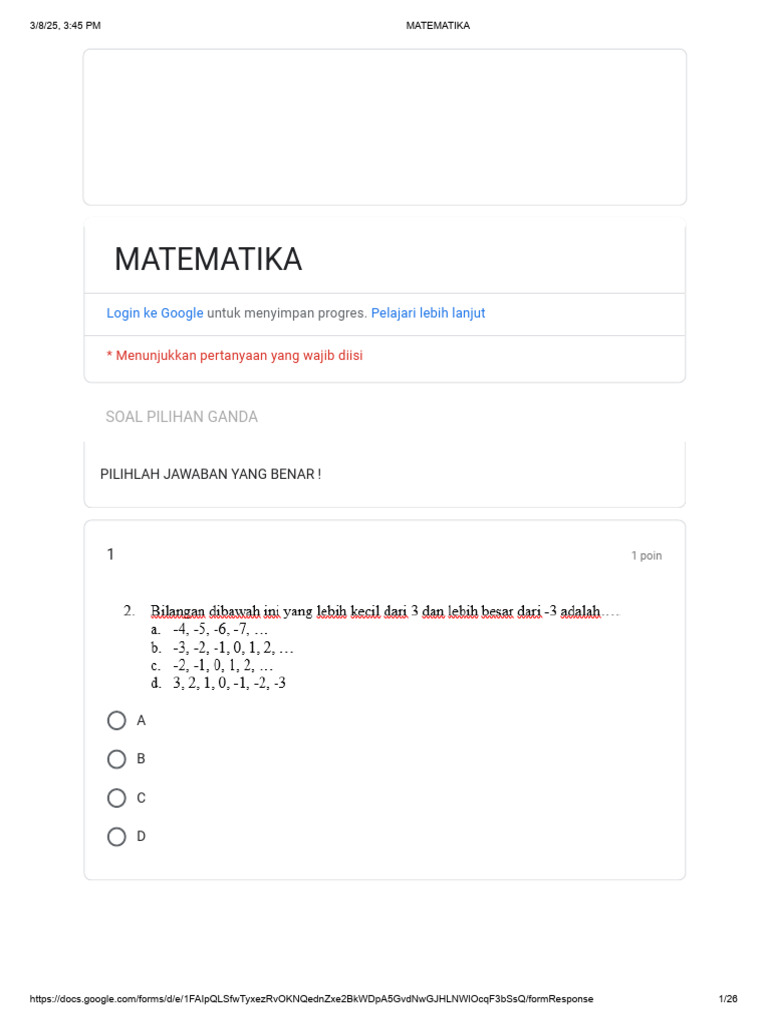 MATEMATIKA TO1 | PDF
