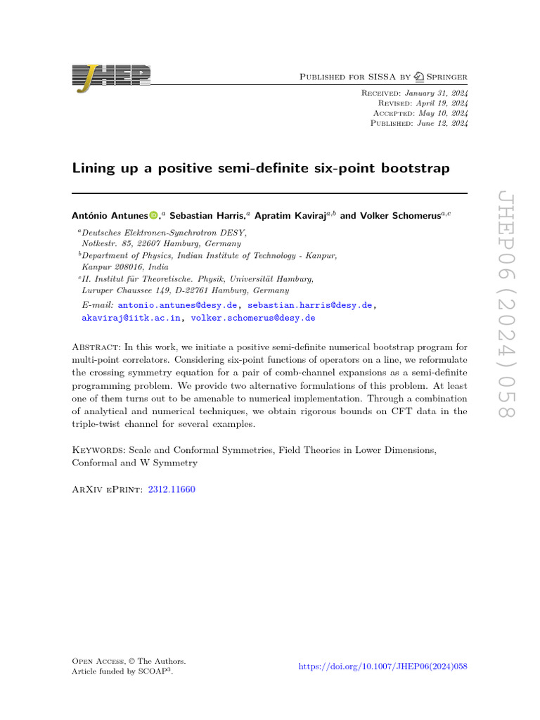 JHEP06(2024)058 | PDF | Geometry | Quantum Field Theory