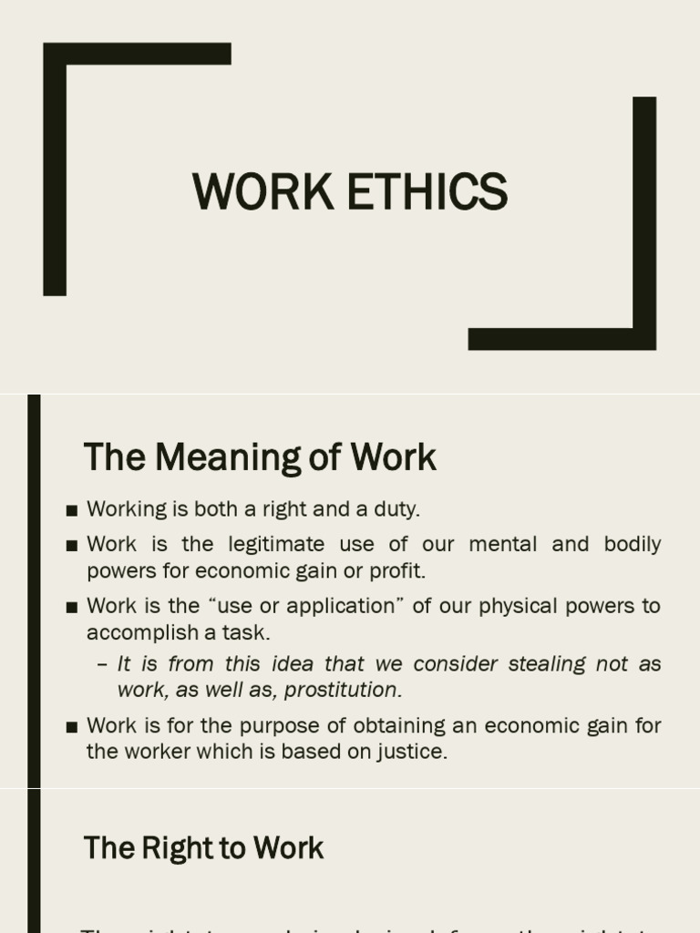 Lesson 13 1s22 Work Ethics | PDF | Employment | Trade Union