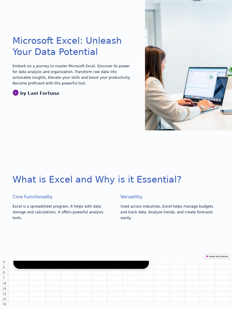 Microsoft Excel Unleash Your Data Potential | PDF
