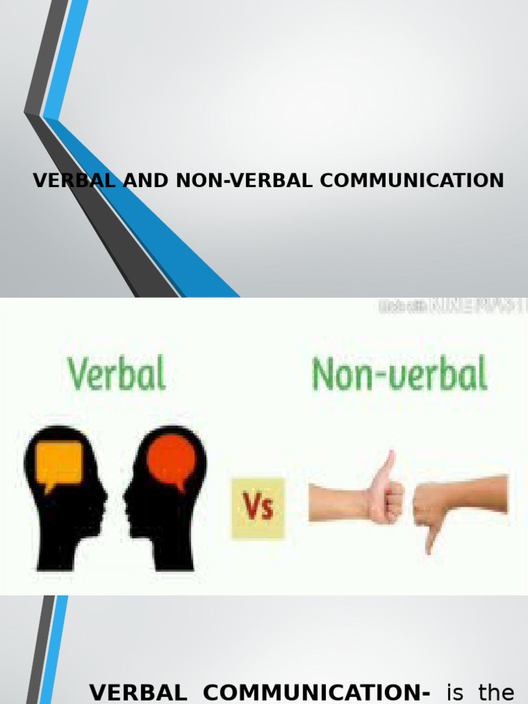 Verbal and Non Verbal Communication 2 | PDF