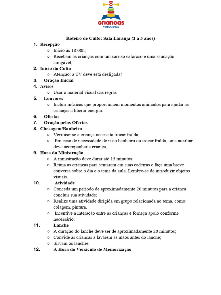 Roteiro de Culto 2 - 3 PDF | PDF