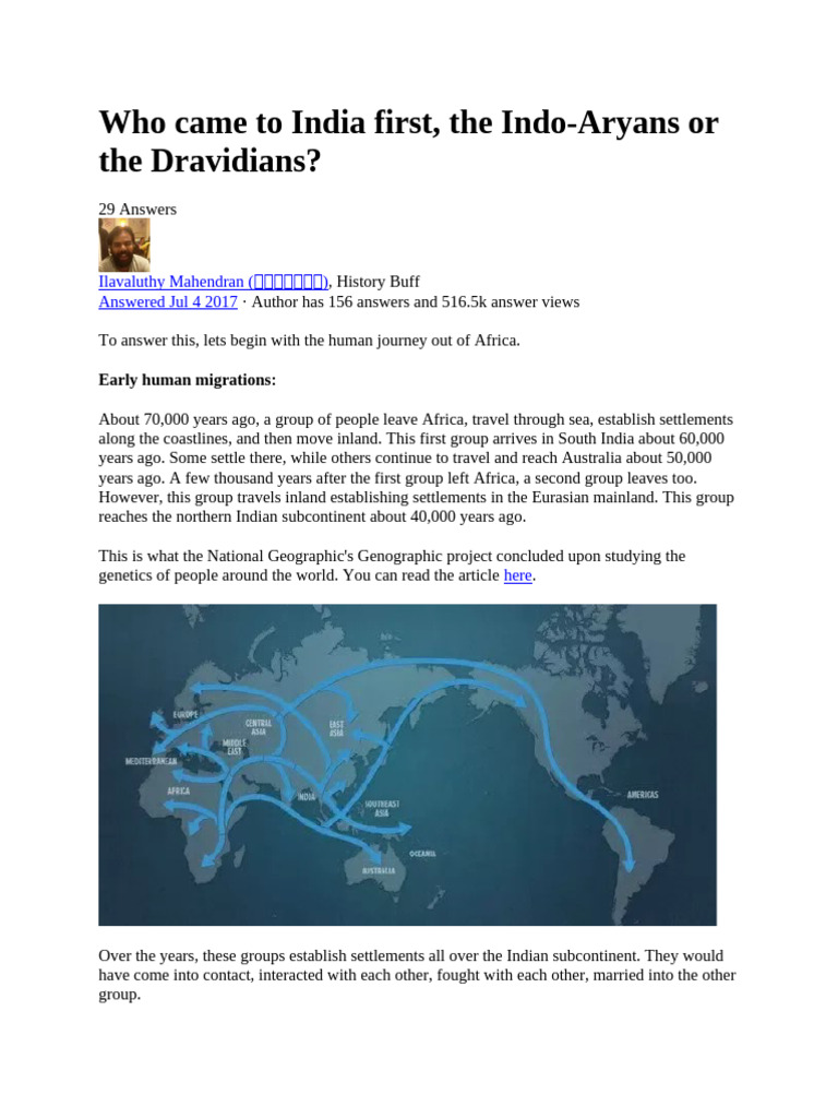Who Came to India First | PDF