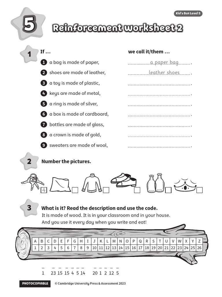 Reinforcement Worksheet 2 Activities | PDF