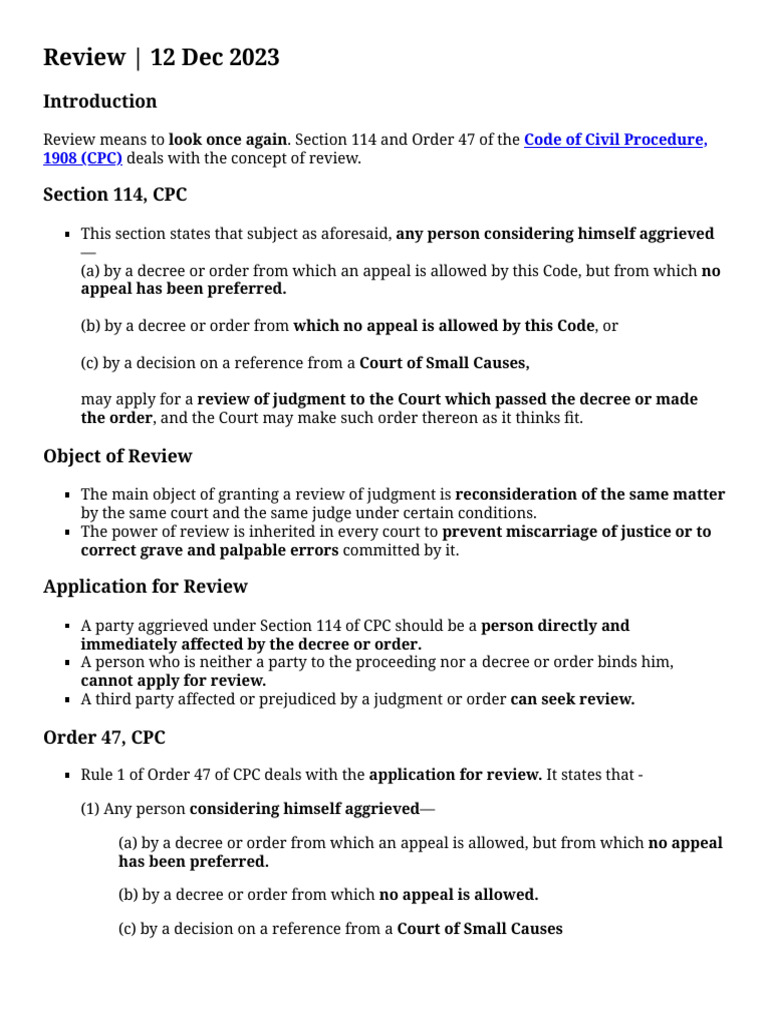 TTP Code of Civil Procedure - Review - Print 2 | PDF | Judgment (Law ...
