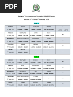 STS JHS Time Table | PDF